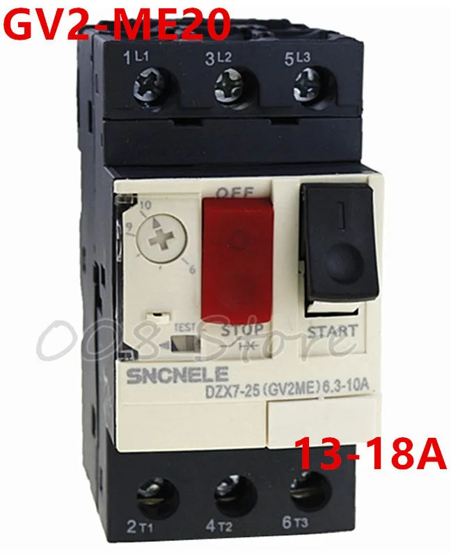 Motor Protector GV2 Series GV2ME20 GV2 ME20 13 18A|gv2|motor protector ...