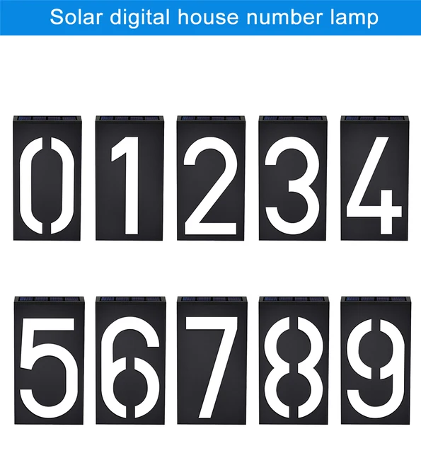 Lighted House Number Fixture