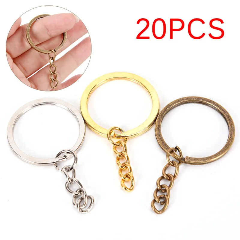 Aliexpress.com : Buy 20pcs/lot Metal Key Rings Key Chains Antique ...