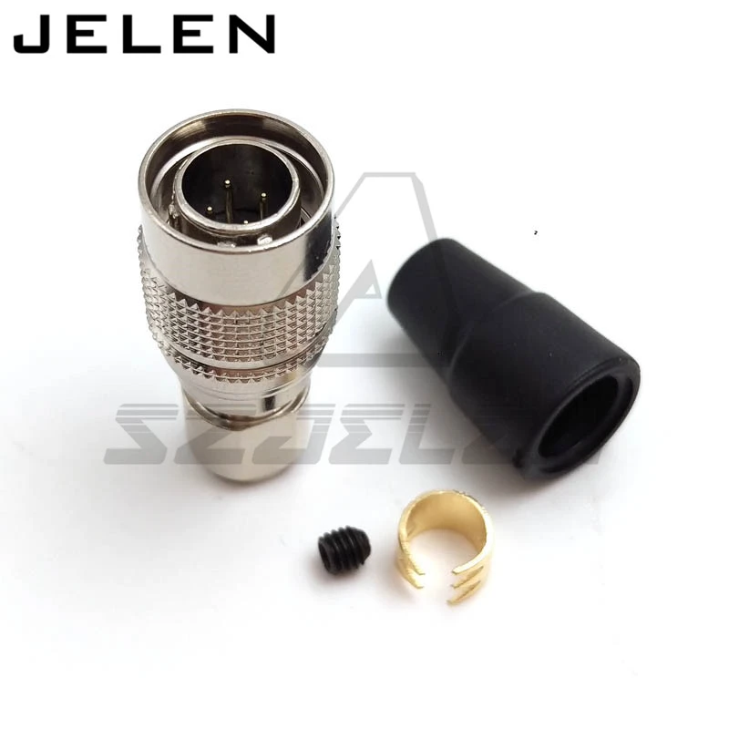 Hirose Connector 4 Pin Plug, Hr10a-7p-4p, Red Camera Cable Connector 4 ...