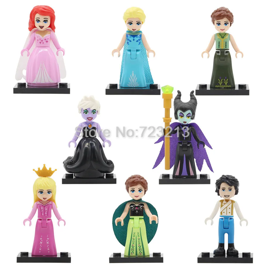 Single Sale Princess Girl Fairy Tale Figure Belle Doll Mulan Cinderella ...