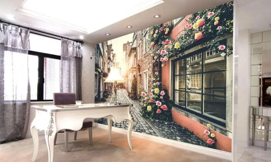 Beibehang обои Красивая среда красивый город Красивая романтическая ...