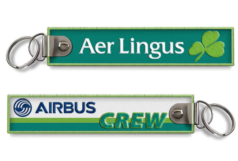 Aer Lingus Logo Airbus Crew Embroidery Key Chain Motorcycle Lock ...