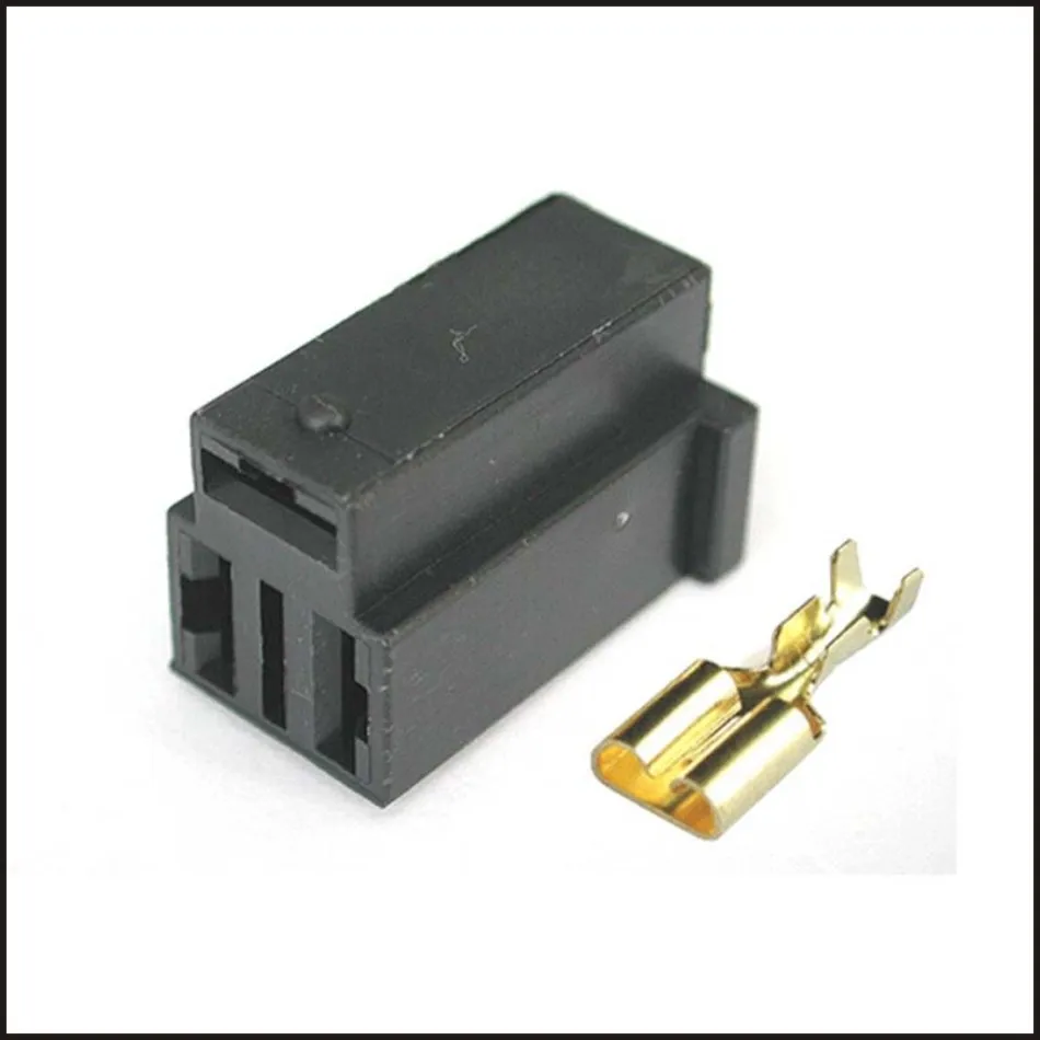 wire male connector Black female cable connector terminal Terminals 3 ...