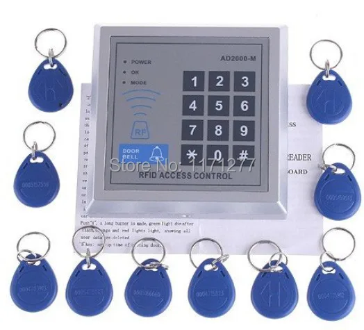 RFID card door access control system with 10pcs RFID key for apartment ...