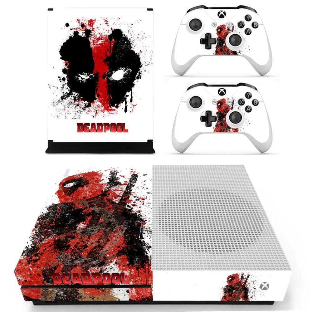 DeadPool Microsoft XBOX ONE Slim Console Skin Sticker - ConsoleSkins.co