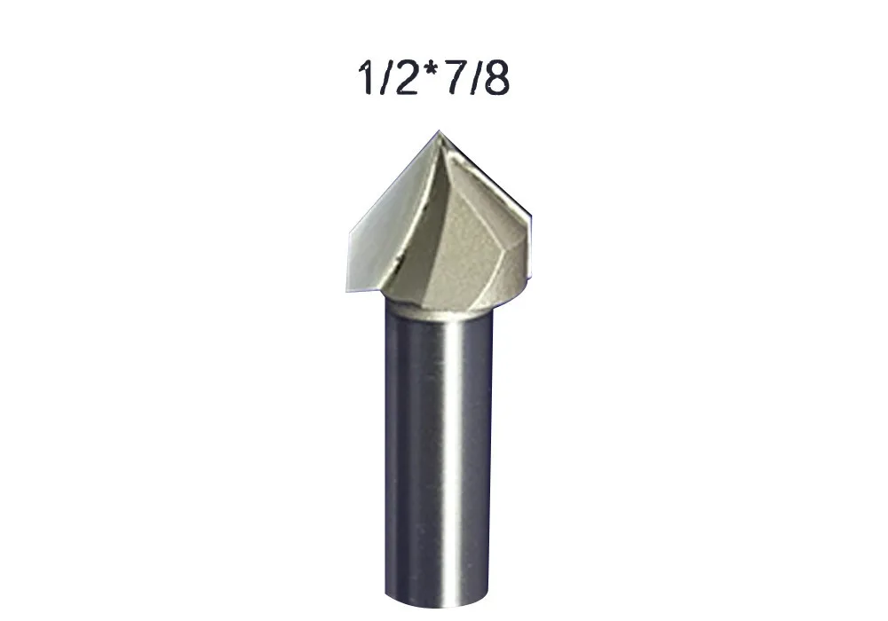 1Pc Superior Tungsten Carbide 3D Chamfer Bit Carving Tool V Groove ...