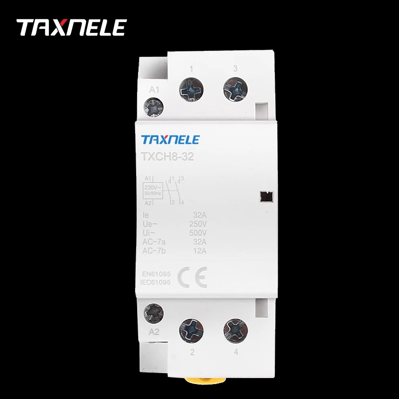 32A 63A 2P 220V/230V 50/60HZ Din rail Household ac Modular contactor ...