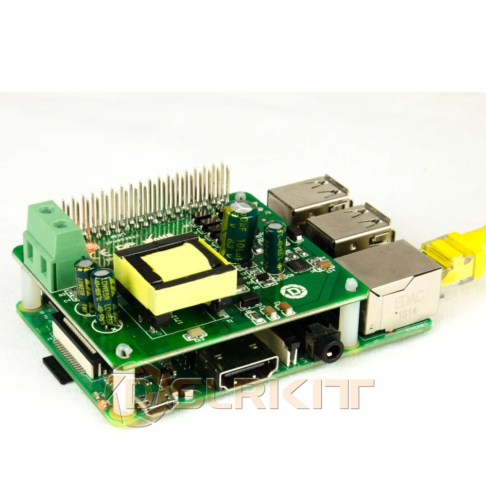 DSLRKIT 5V 3A 4A PoE HAT Raspberry Pi 4 4B 3B+ 3B Plus 802.3at PoE+ ...