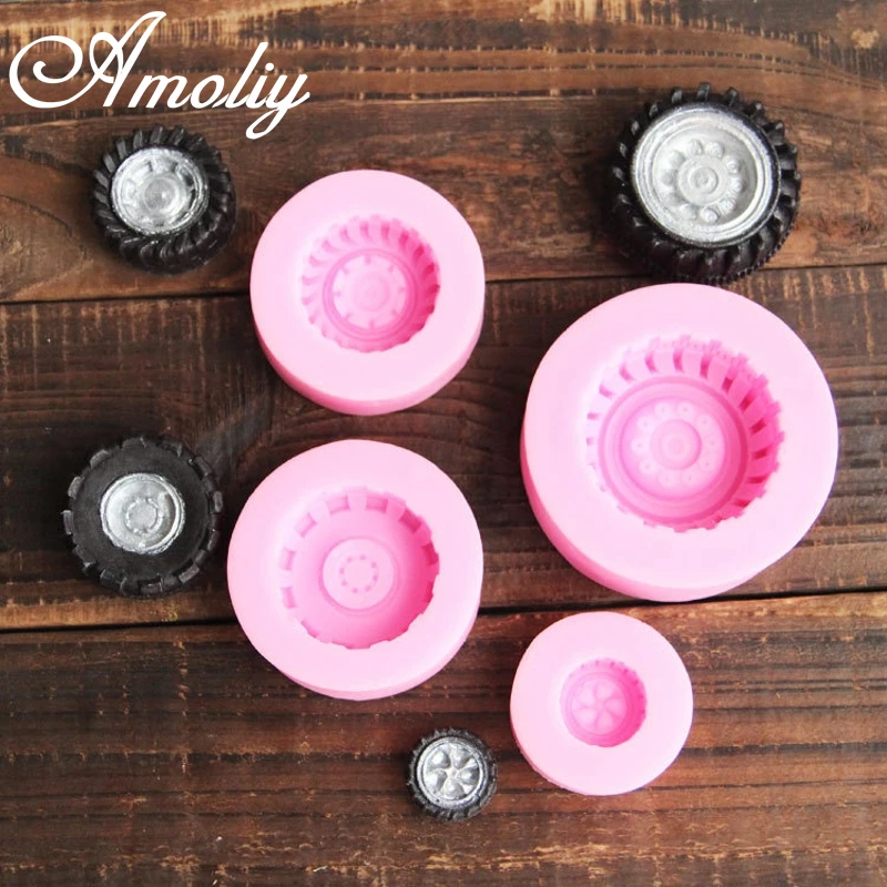 Aomily-DIY-4pcs-Set-Silicone-Tires-Wheel-Fondant-Cake-Molds-Chocolate ...