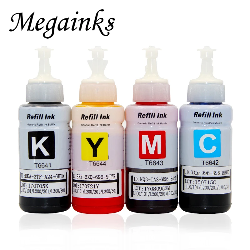 Water based dye ink for Epson L100 L110 L120 L132 L210 L222 L300 L312 ...