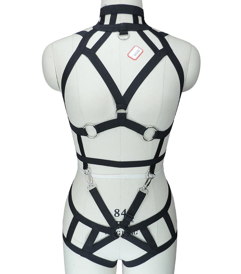 Womens-lingerie-handmade-elastic-body-bondage-harness-top-all-torso ...