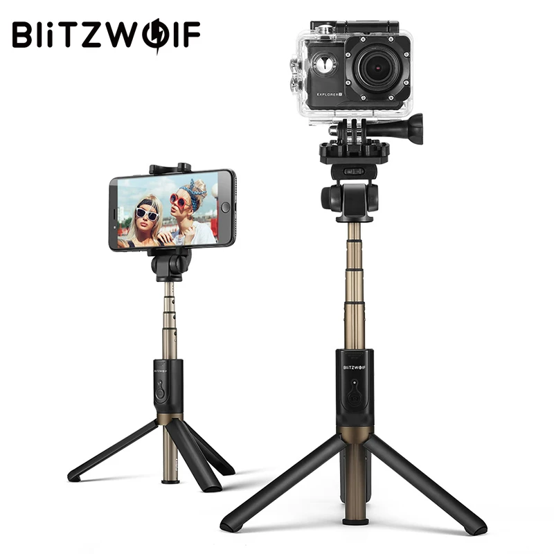 Blitzwolf 3 In 1 Wireless Bluetooth Selfie Stick Tripod Sport Versatile