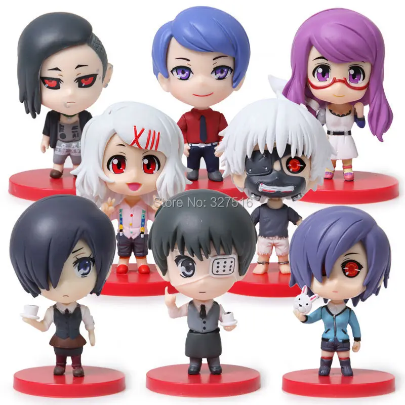 4 5 PCS/SET Tokyo Ghouls Kaneki Ken,Touka Kirishima Rei Rize ,Juuzou ...