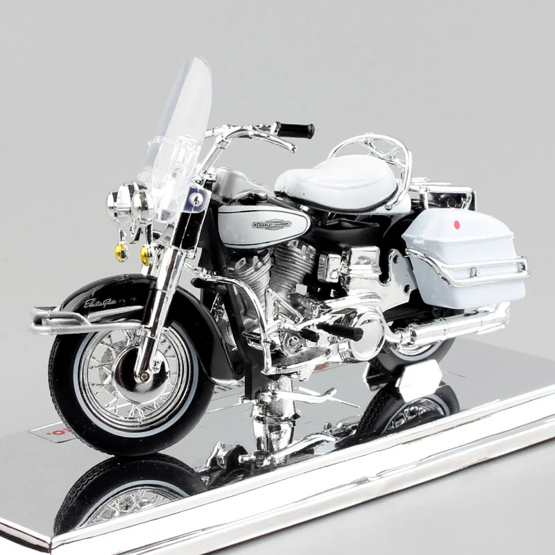 1 18 Scale kids vintage Harley 1966 FLH Electra Glide Diecast metal ...