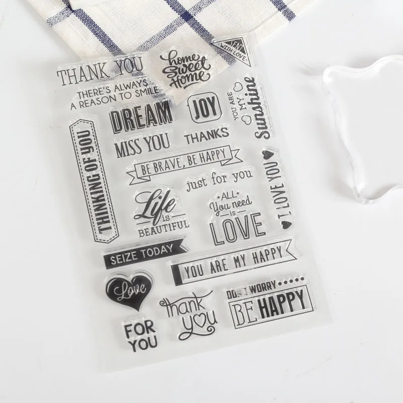 New Decorative Clear Stamp Scrapbook DIY Photo Cards Stamp Seal Transparent Silicone Multi new-decorative-clear-stamp-scrapbook-diy-photo-cards-stamp-seal-transparent-silicone-multi
