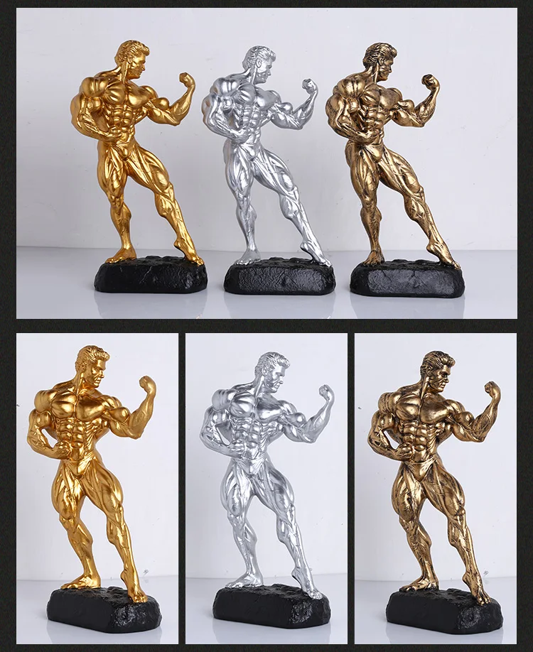 HIP Gym Fitness Strong Men Trophy Bodybuilding Sports Trophy Muscle Man ...