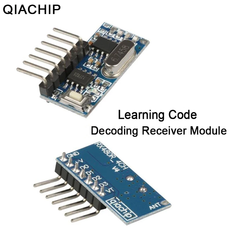 2pcs-315Mhz-4CH-RF-Relay-Learning-Code-1527-Decoder-Receiver-4-Button ...