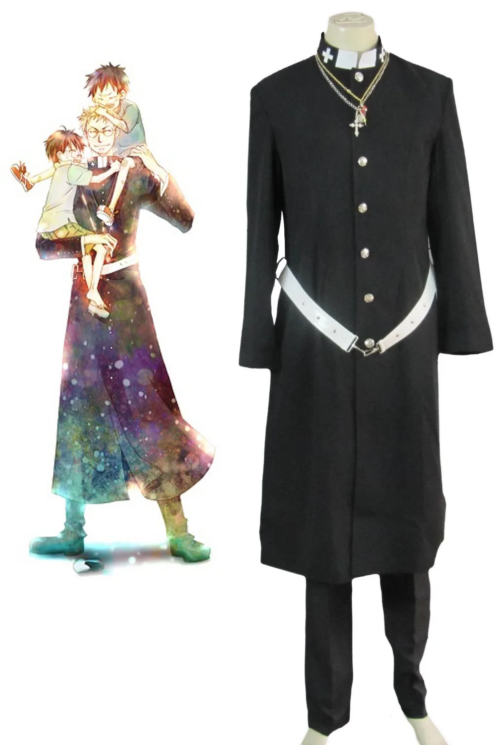 Free Shipping Blue Exorcist Shiro Fujimoto Priest Uniform Anime Cosplay ... Free Shipping Blue Exorcist Shiro Fujimoto Priest Uniform Anime Cosplay ...
