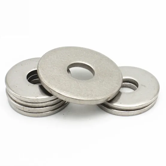 Arandelas planas de acero inoxidable 304, arandelas de Metal más grandes, M5/M6/M8/M10/M12 M24 ...