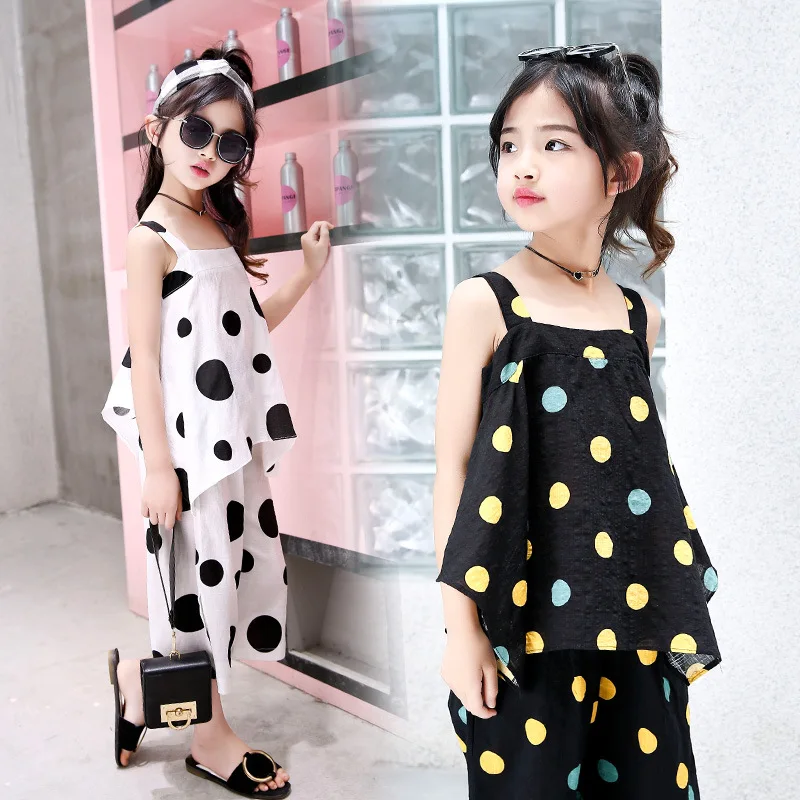 Tammy Ada Teenage Summer Girls Clothes Set 8 12 14 Kids Fashion Polka ...
