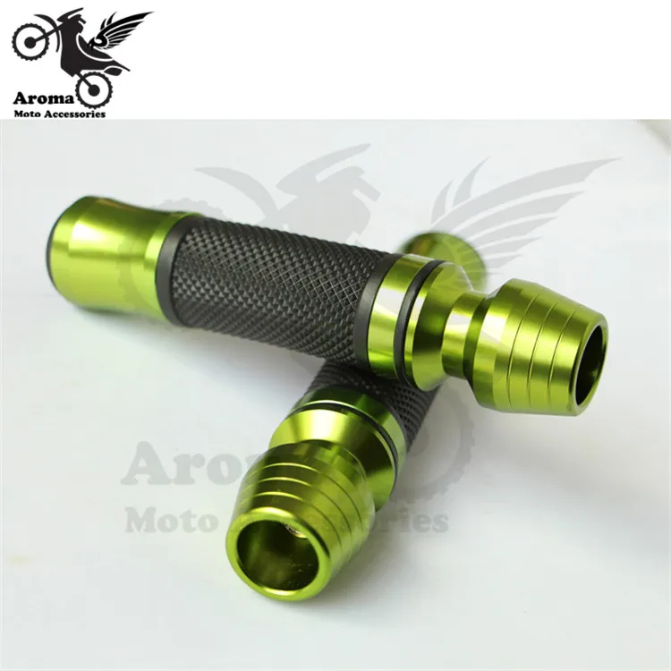 7 Colors Available 1 pair moto handlebar colorful motorbike grip green ...