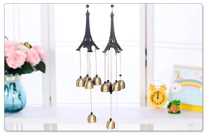 1pc Paris Eifel Tower Metal Aluminum Tubes Campanula Wind Bell Chimes ...