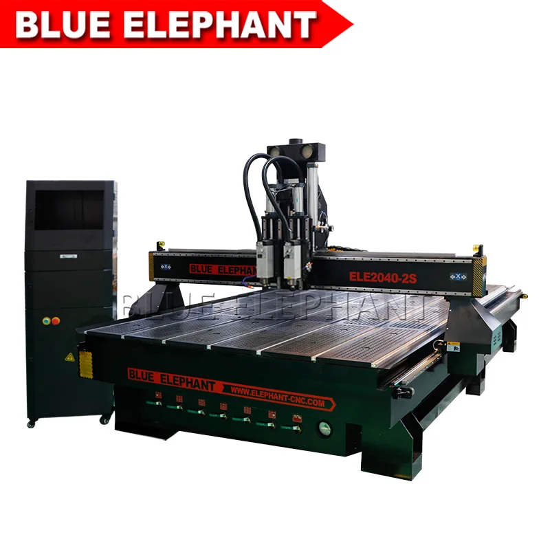 Multi spindle head cnc router 2040 metal cutting machine 24000 RPM high ...