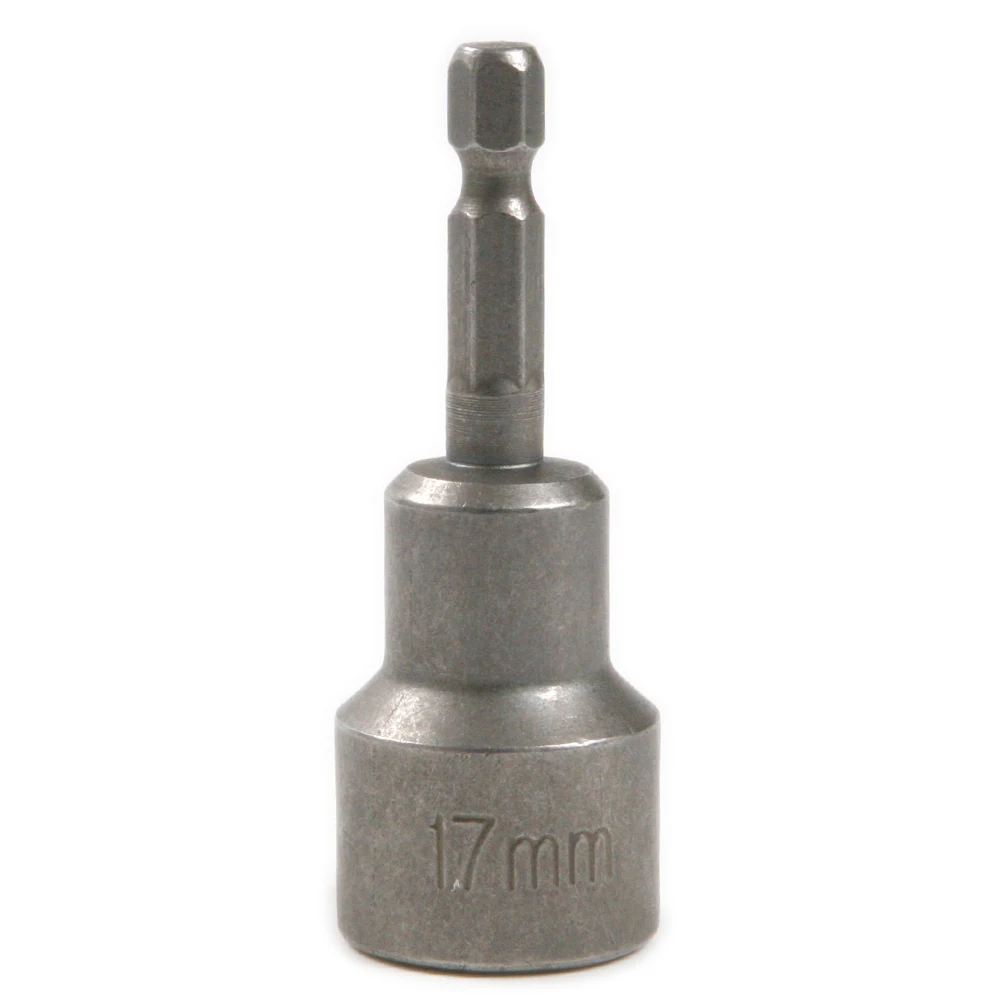 High Quality 1Pcs 1/4 Hex Shank to 17mm Hex Socket Sleeve Nozzles ...