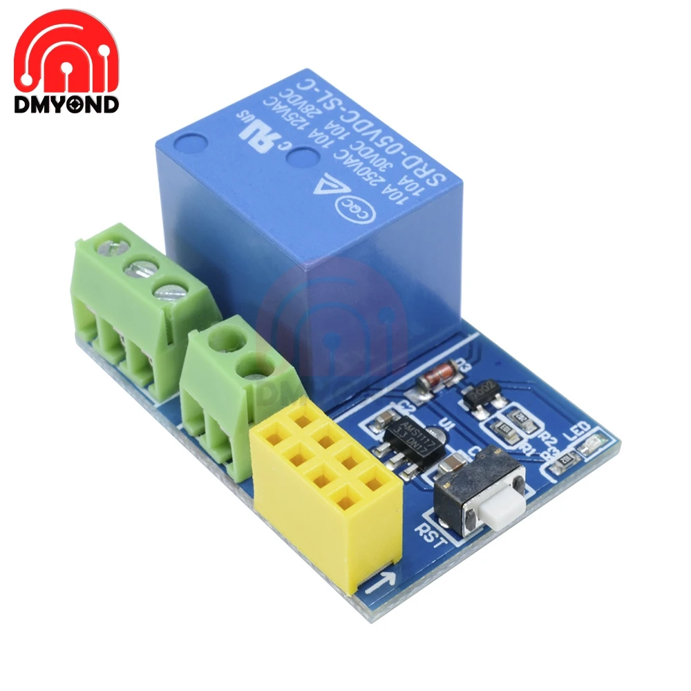 Módulo de relé WiFi ESP8266 ESP 01S ESP01 S 5V para Arduino ESP01S ...