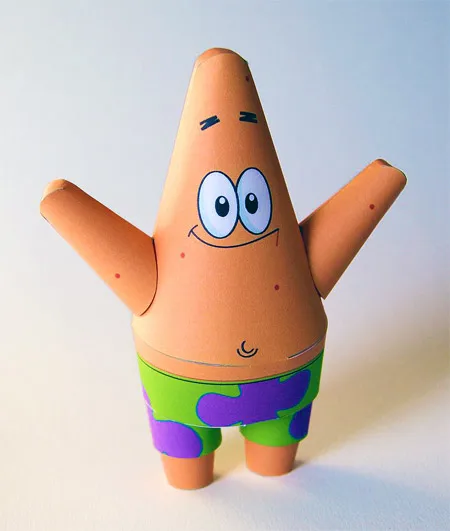 SpongeBob Cute Patrick Star Easy Paper Crafts Paper Model|paper crown ...