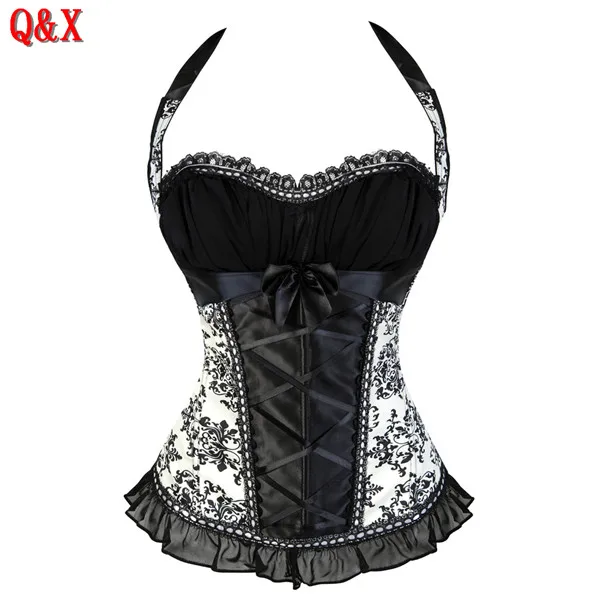 Buy Wk55 2017 White With Black Printed Halter S 2xl