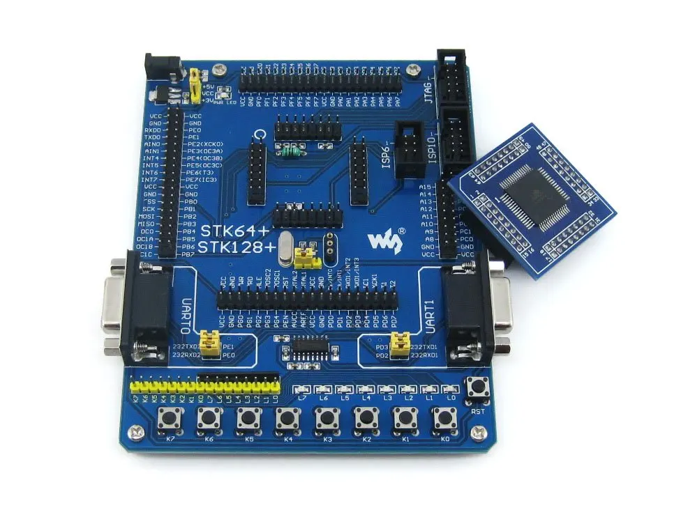모듈 Atmega128을 ATmega128A ATMEL AVR 평가 개발 보드 키트 + 2 개 ATmega128A AU 코어 보드|atmega128 board|board ...