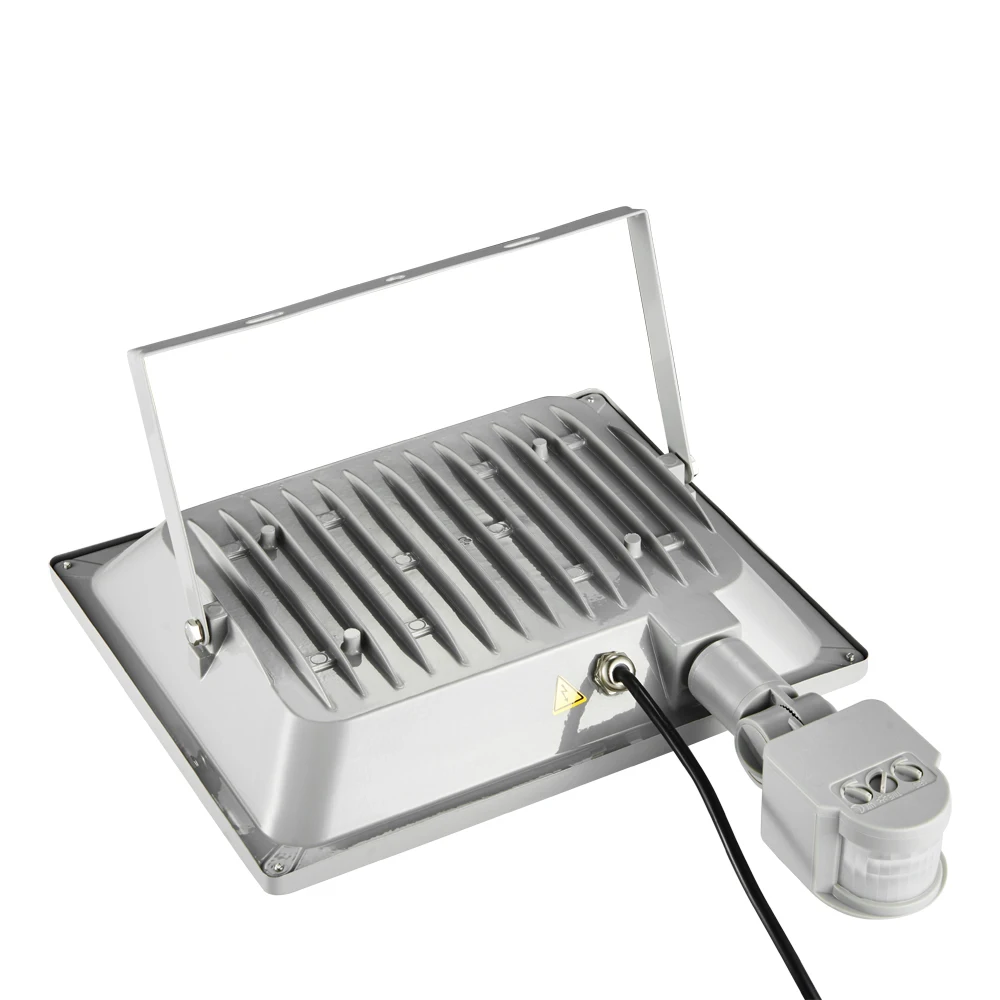 100W 220V LED Searchlight with PIR Motion Sensor - IP65 Waterproof ...