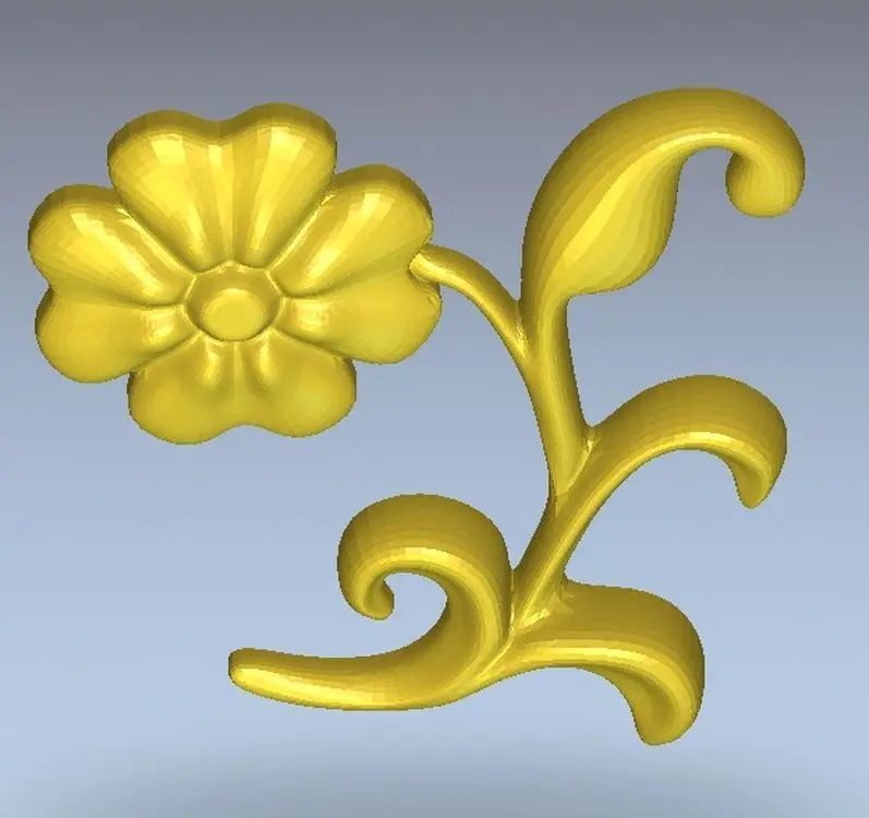 3d Model Relief For Cnc In Stl File Format Flower 17 In Wood Routers