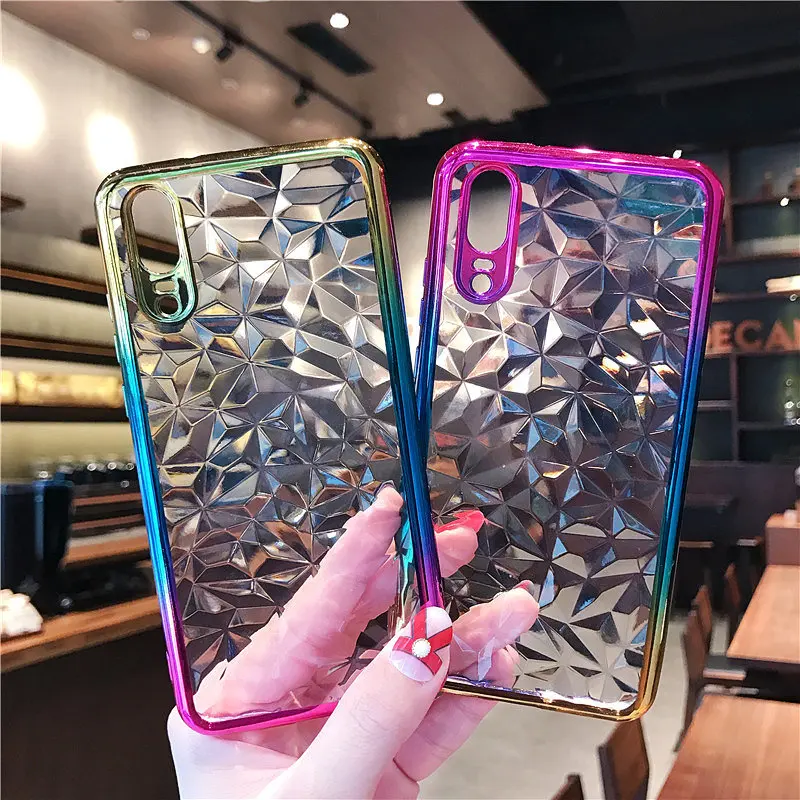 3D Crystal Design Soft TPU Back Chrome Mobile Phone Case For Xiaomi ...