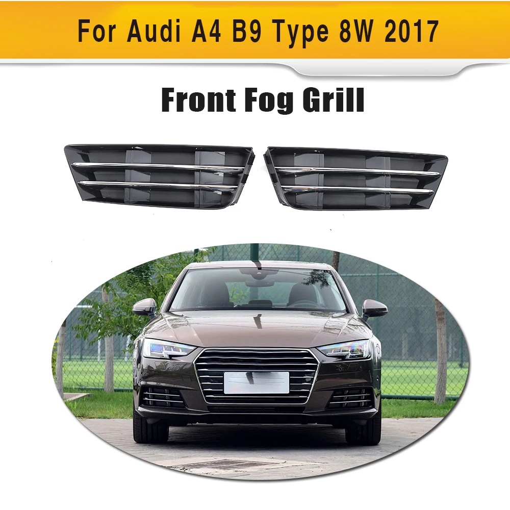 ABS Fog Light Grill Protective Mesh Covers Lower Racing Grills for Audi ...