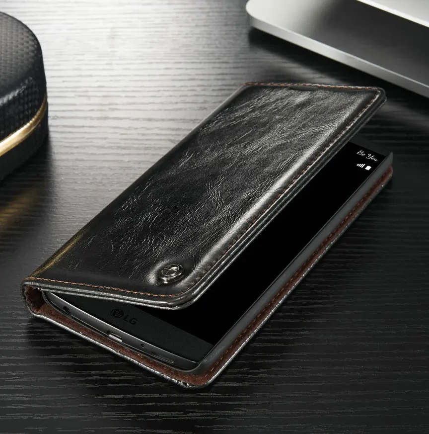 CaseMe Brand For LG V10 V20 Business Style Luxury PU Leather Wallet ...