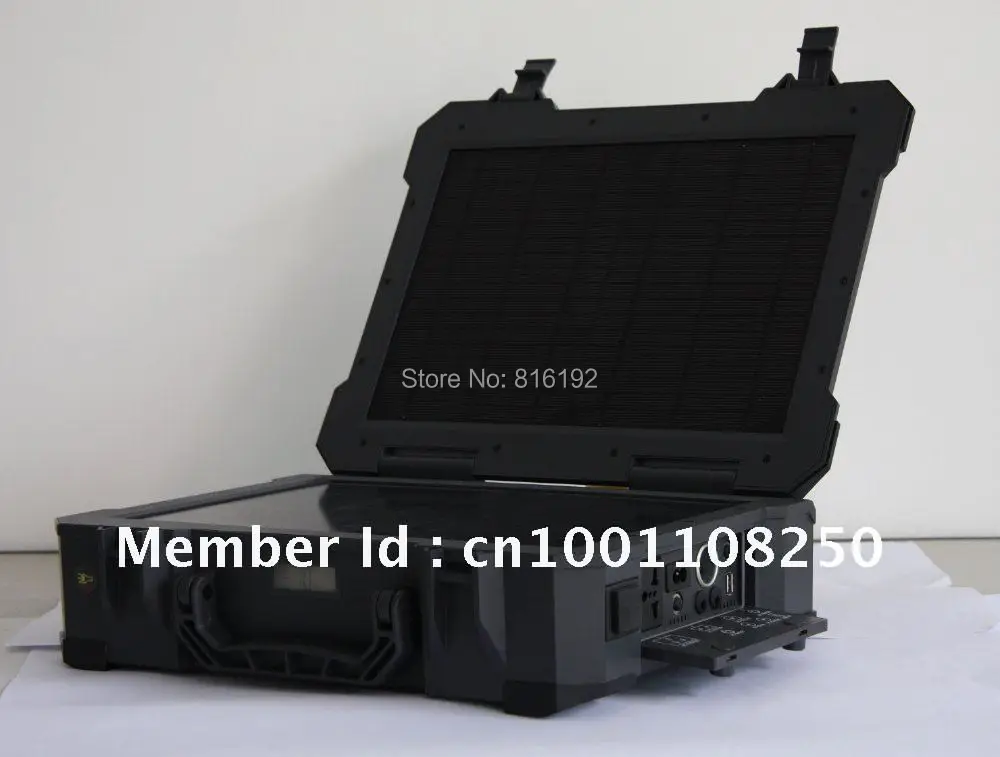 Portable Solar Generator Solar Power System Waterproof Briefcase 20w ...