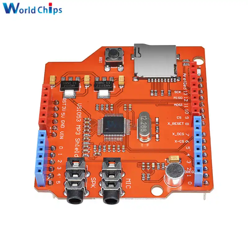 VS1053 VS1053B Stereo Audio MP3 Player Shield Record Decode Development ...