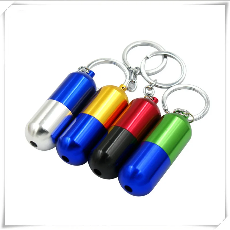 Mini Capsule Shape Smoke Metal Pipes Portable Creative Smoking Pipe ...