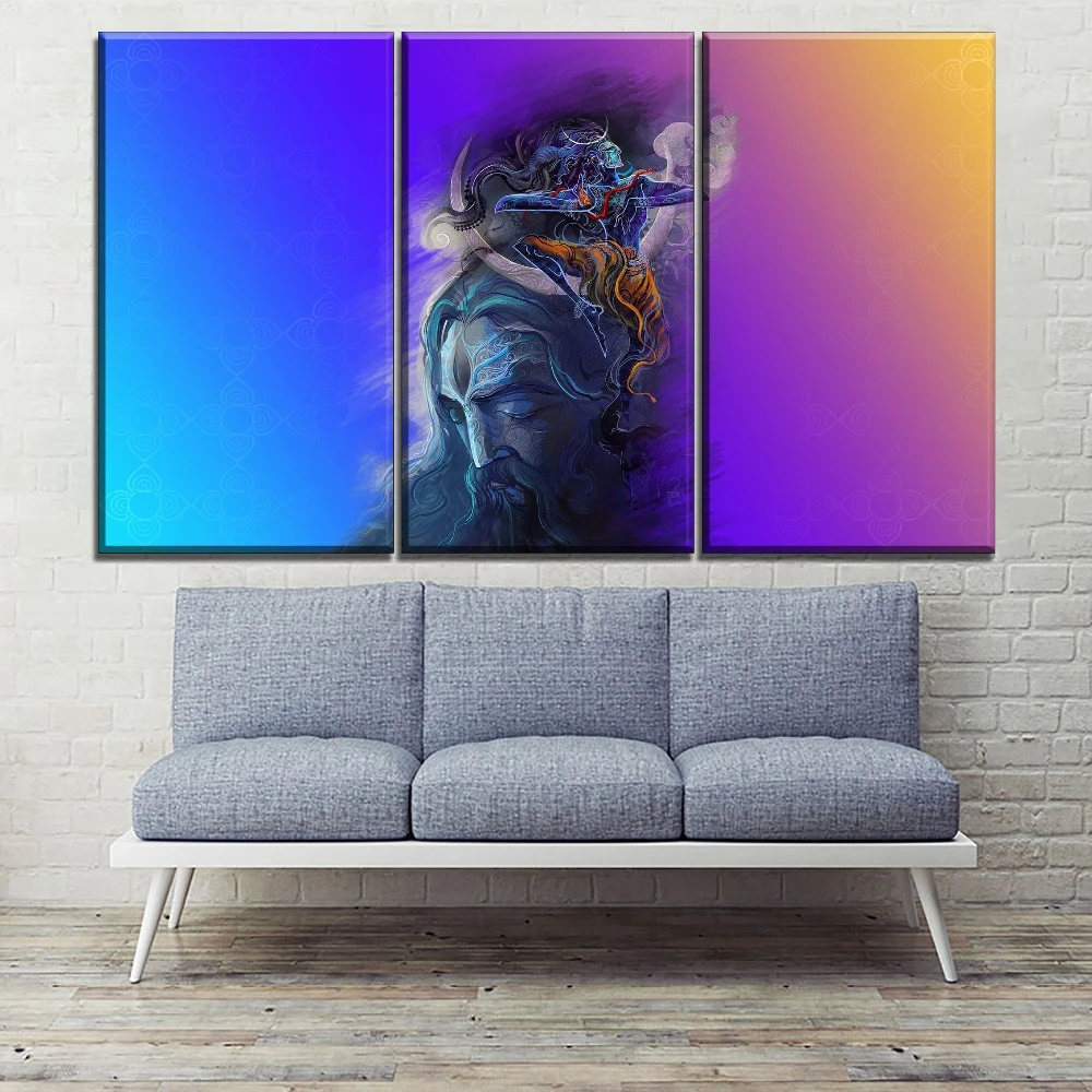 Abstract Paintings Of Lord Shiva