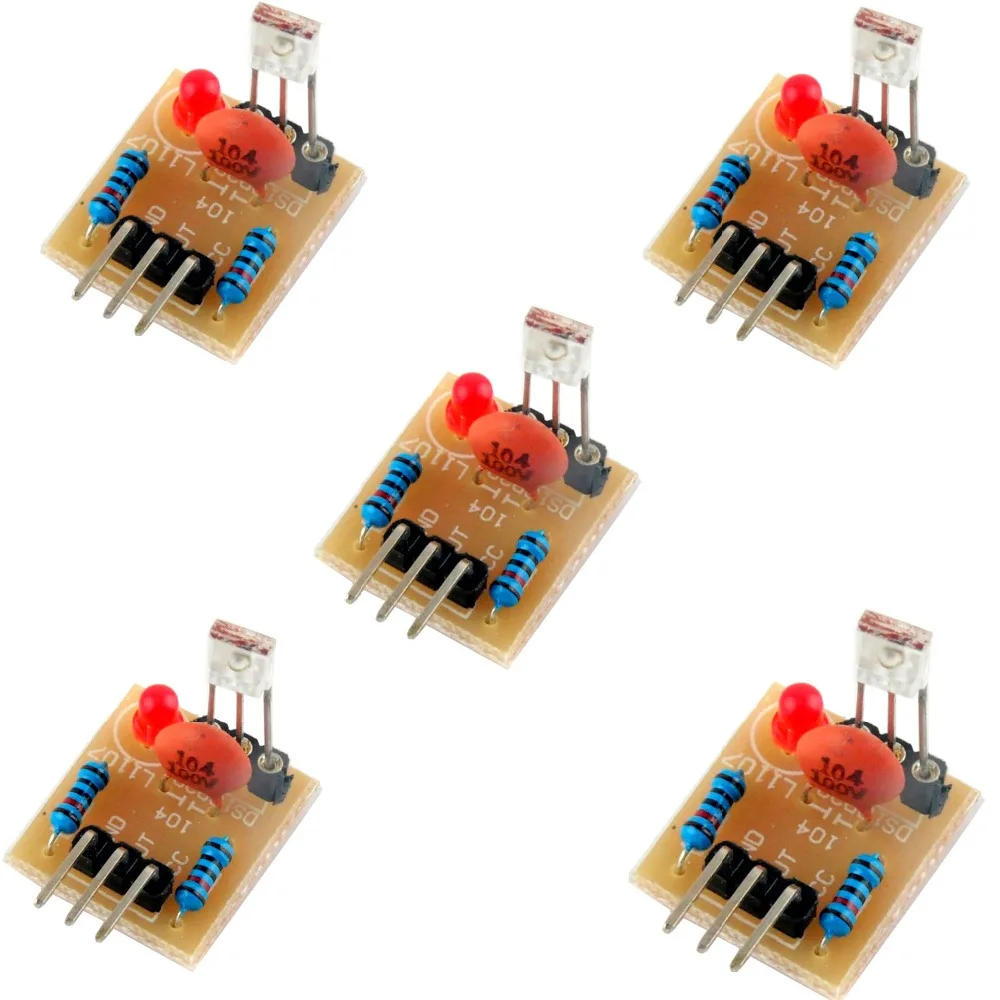 5pcs Lot 5v Laser Sensor Receiver Module Non Modulator Tube Receivers Modules Relay Switch High