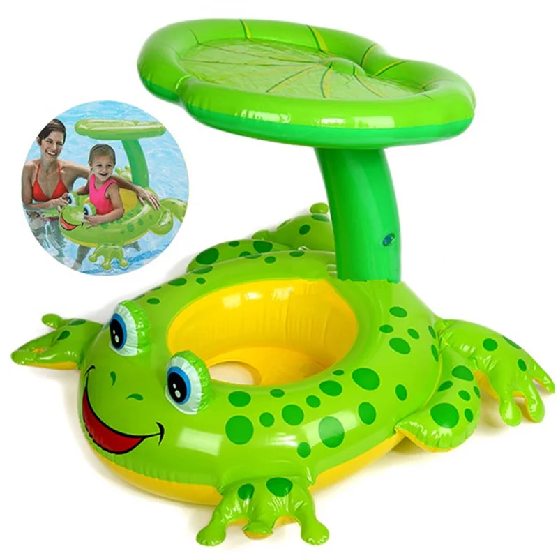 Seat Float Frog Swimming Pool Accessories Plastic Kids Children Pool ...