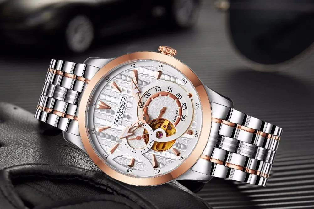 Rolendo 2018 Top Brand Luxury Hot Sale Automatic Mens Watch Skeleton ...