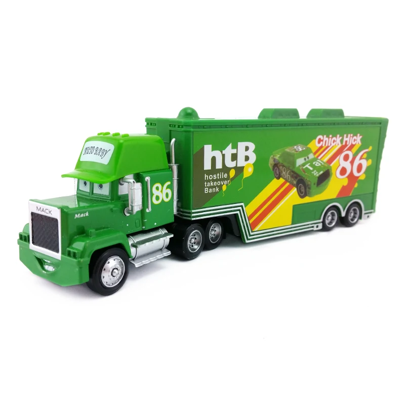 Disney Pixar Cars Mack Uncle No.86 Chick Hicks Racer's Truck 1:55 ...