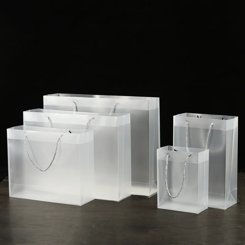 2018 creative plastic handbags with strings pvc shopping bag ...