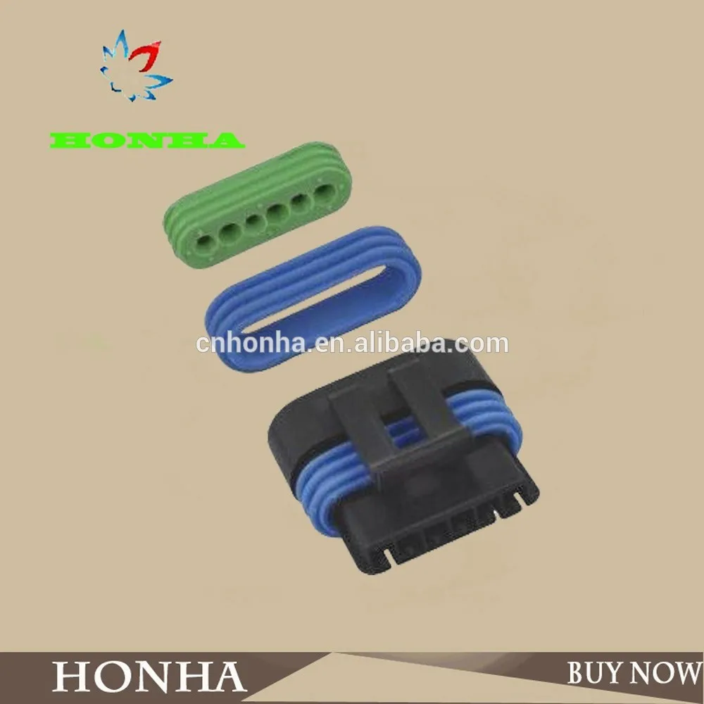 PA66 6 Way Black Metri Pack 150.2 Sealed Female Assembly wire harness ...