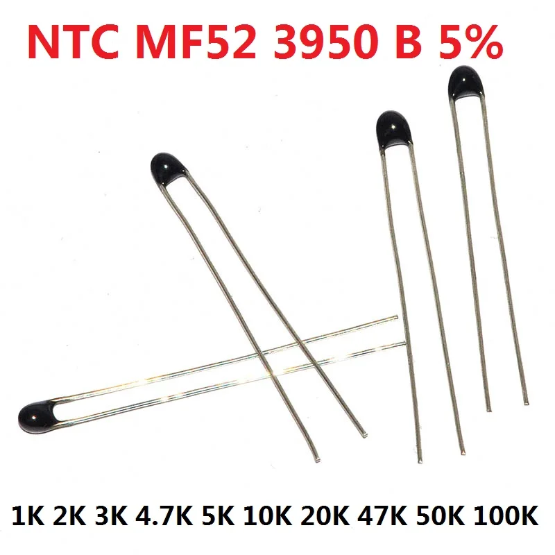 Resistencia Térmica de Termistor NTC MF52 NTC MF52AT, 1K, 2K, 3K, 4,7 K ...