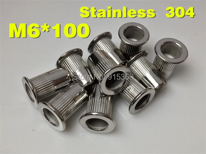 100pcs M6 Stainless 304 Rivet Nut Pem Stainless Steel Insert Nut Ss304 ...